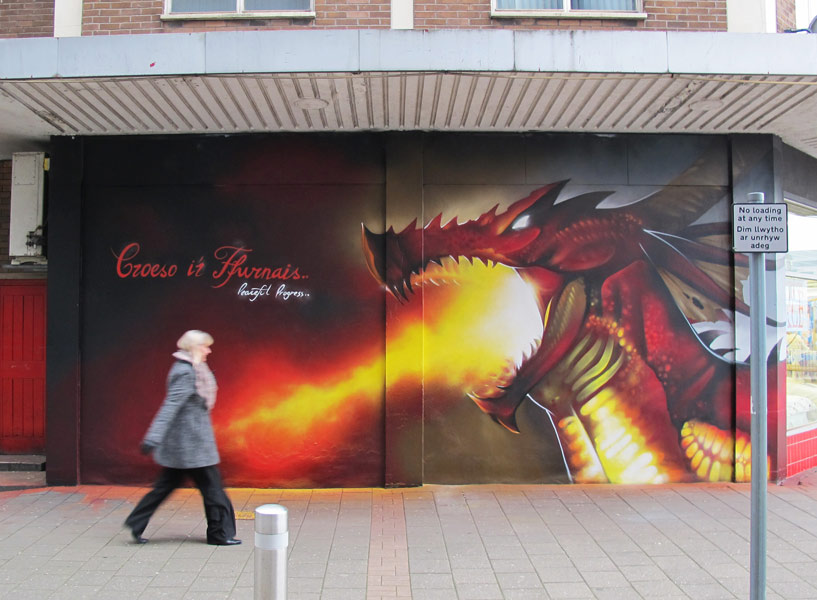 Peaceful Progress – Graffiti Art, Cardiff, Wales, UK. Graffiti ...