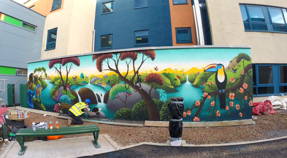 Heath Hospital Jungle mural « Peaceful Progress « Peaceful Progress ...