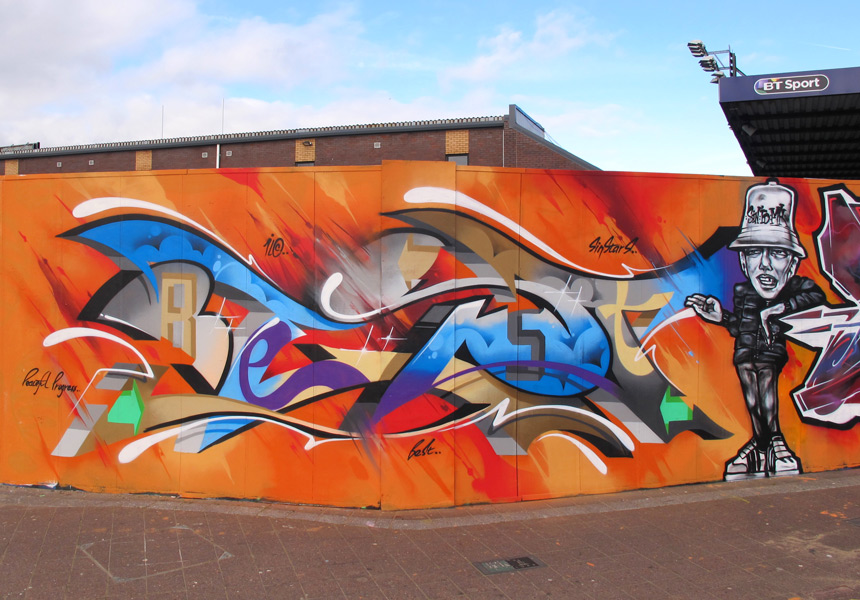 Peaceful Progress – Graffiti Art, Cardiff, Wales, UK. Graffiti ...