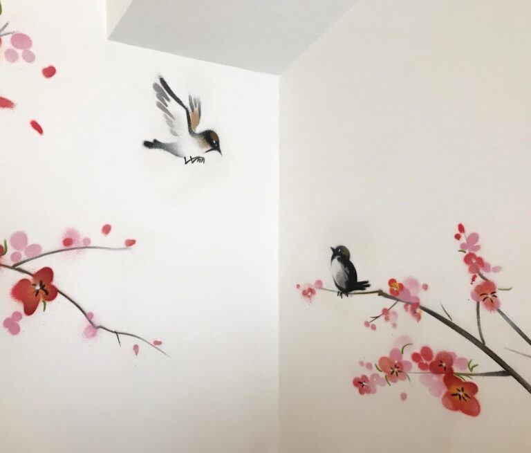 Cherry Blossom Graffiti mural « Peaceful Progress « Peaceful Progress ...